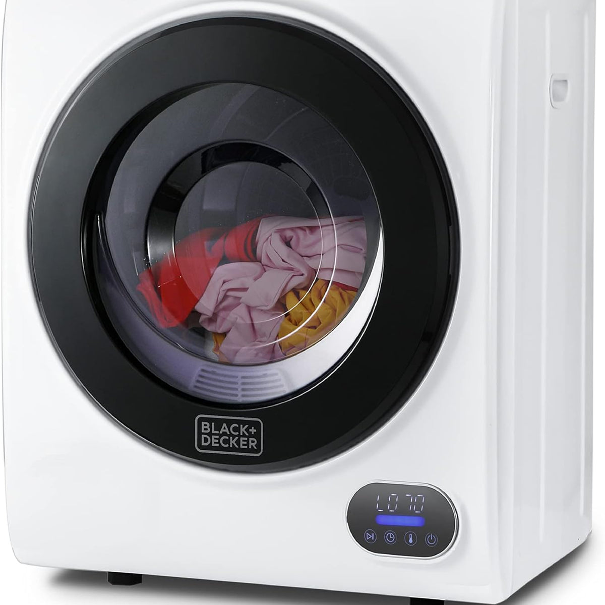 Compact Clothes Dryer, 1.5 Cu. Ft. 850W Electric Dryer, 120V Vented Po ...